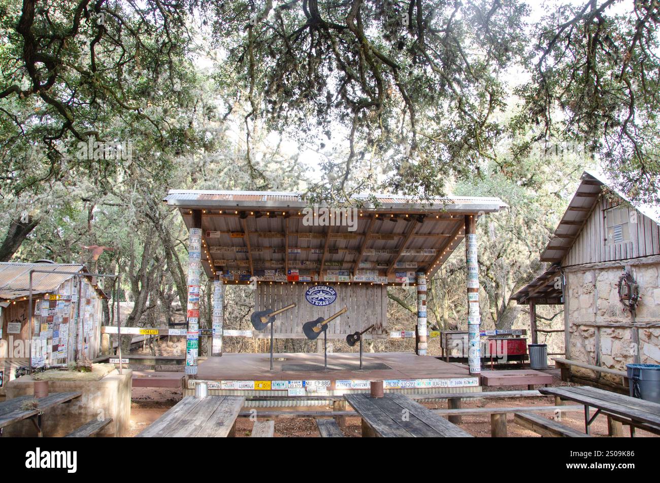 The small town of Luckenbach, Texas was established in 1850. Today it ...