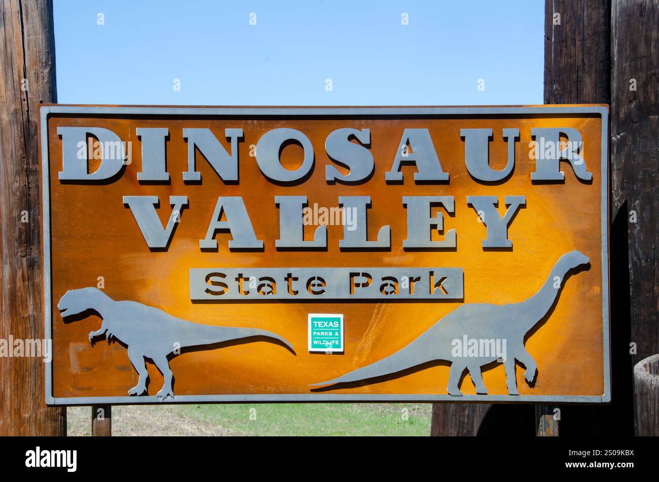 Dinosaur Valley State Park, near Glen Rose, Texas, was created in 1972 ...
