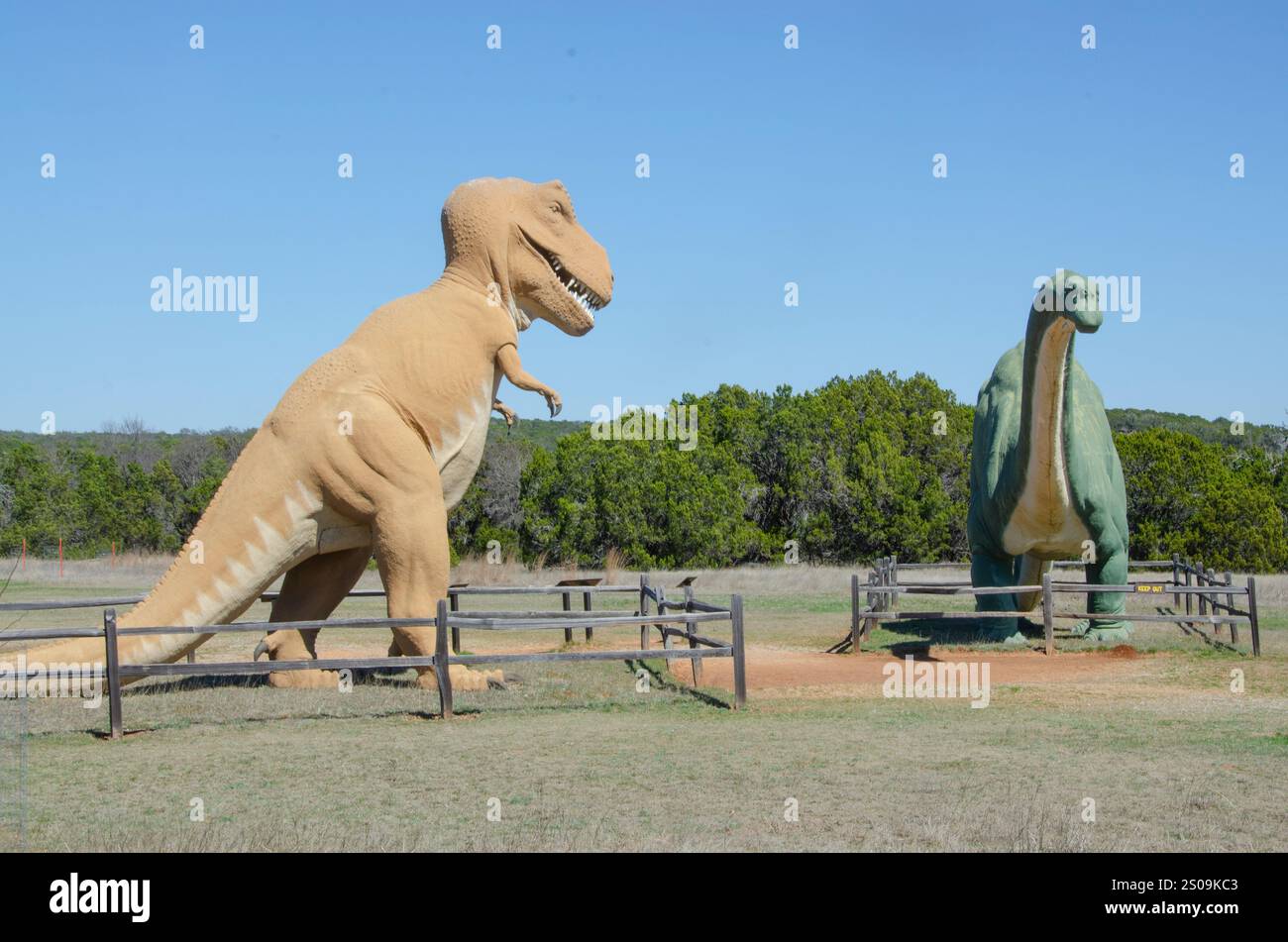 Dinosaur Valley State Park, near Glen Rose, Texas, was created in 1972 ...