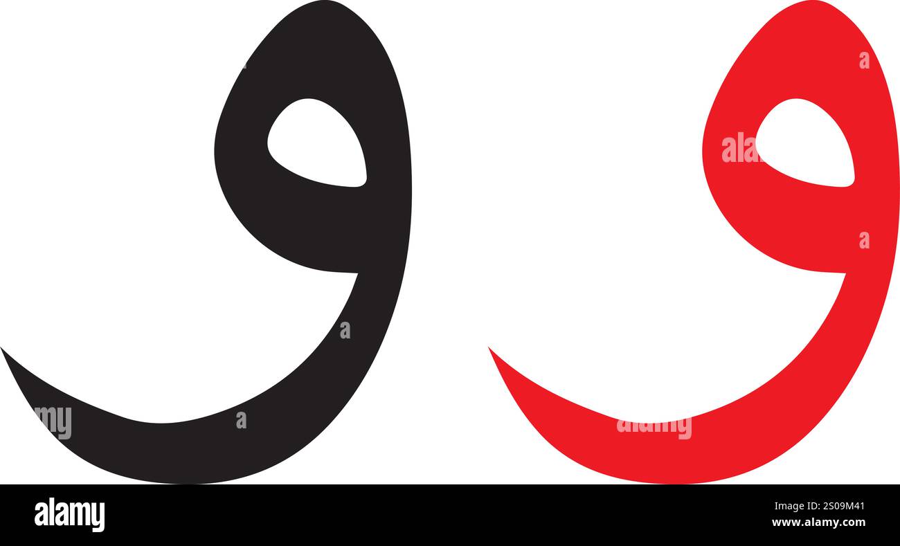 vector arabic alphabet, islamic religious lettering illustration ...