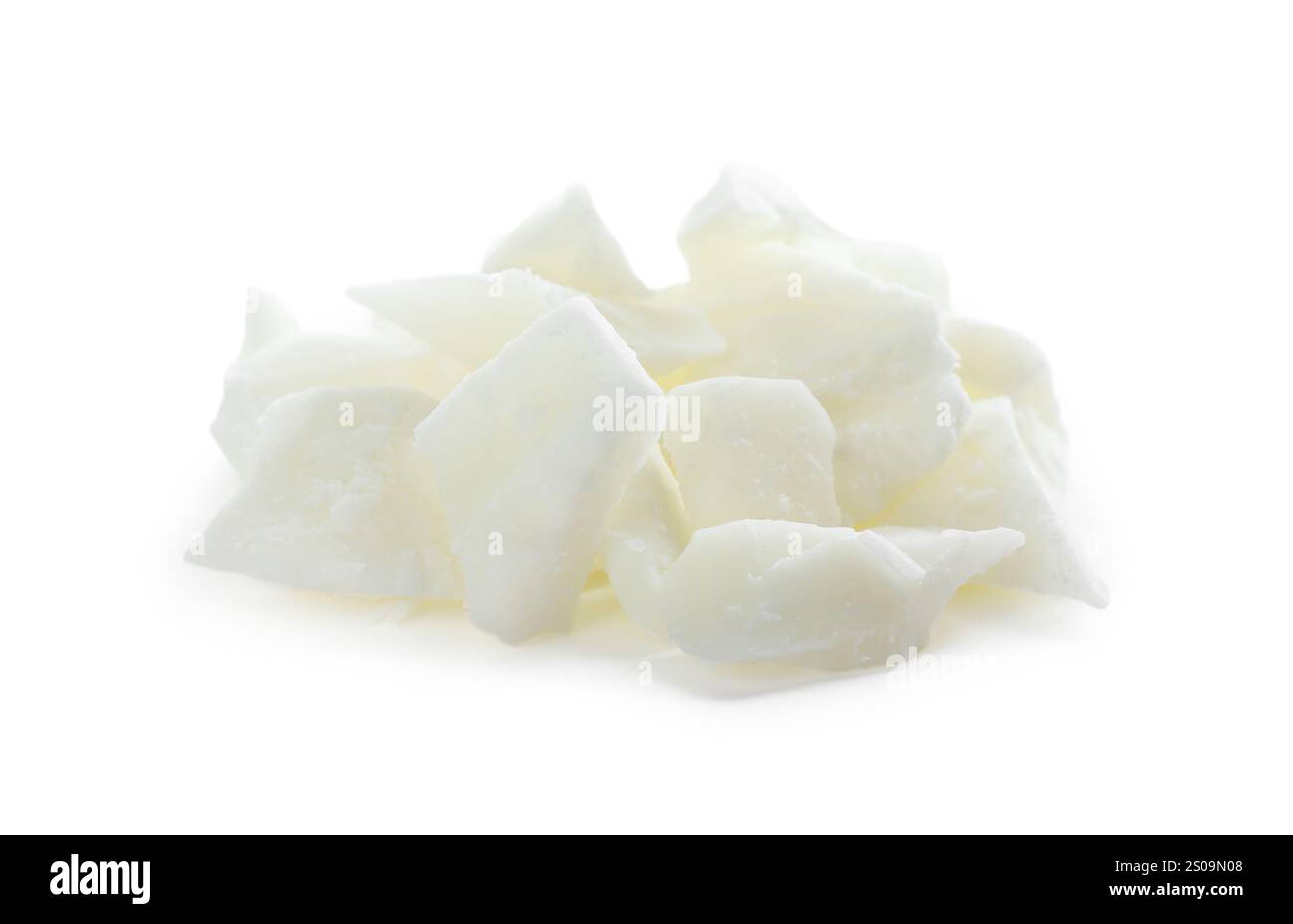 Pile of soy wax isolated on white Stock Photo - Alamy