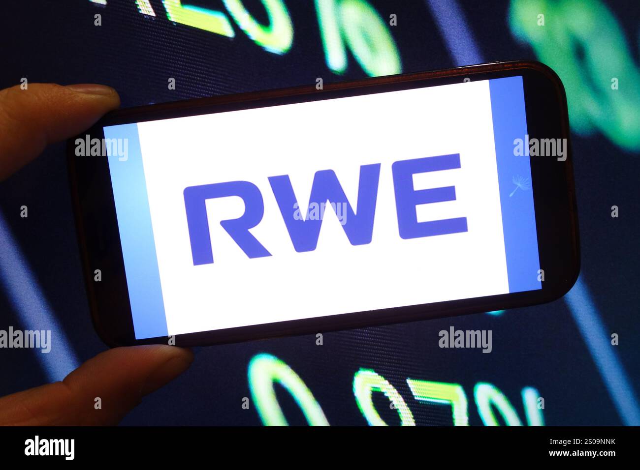 Poland. 25th Dec, 2024. In this photo illustration, the RWE company ...
