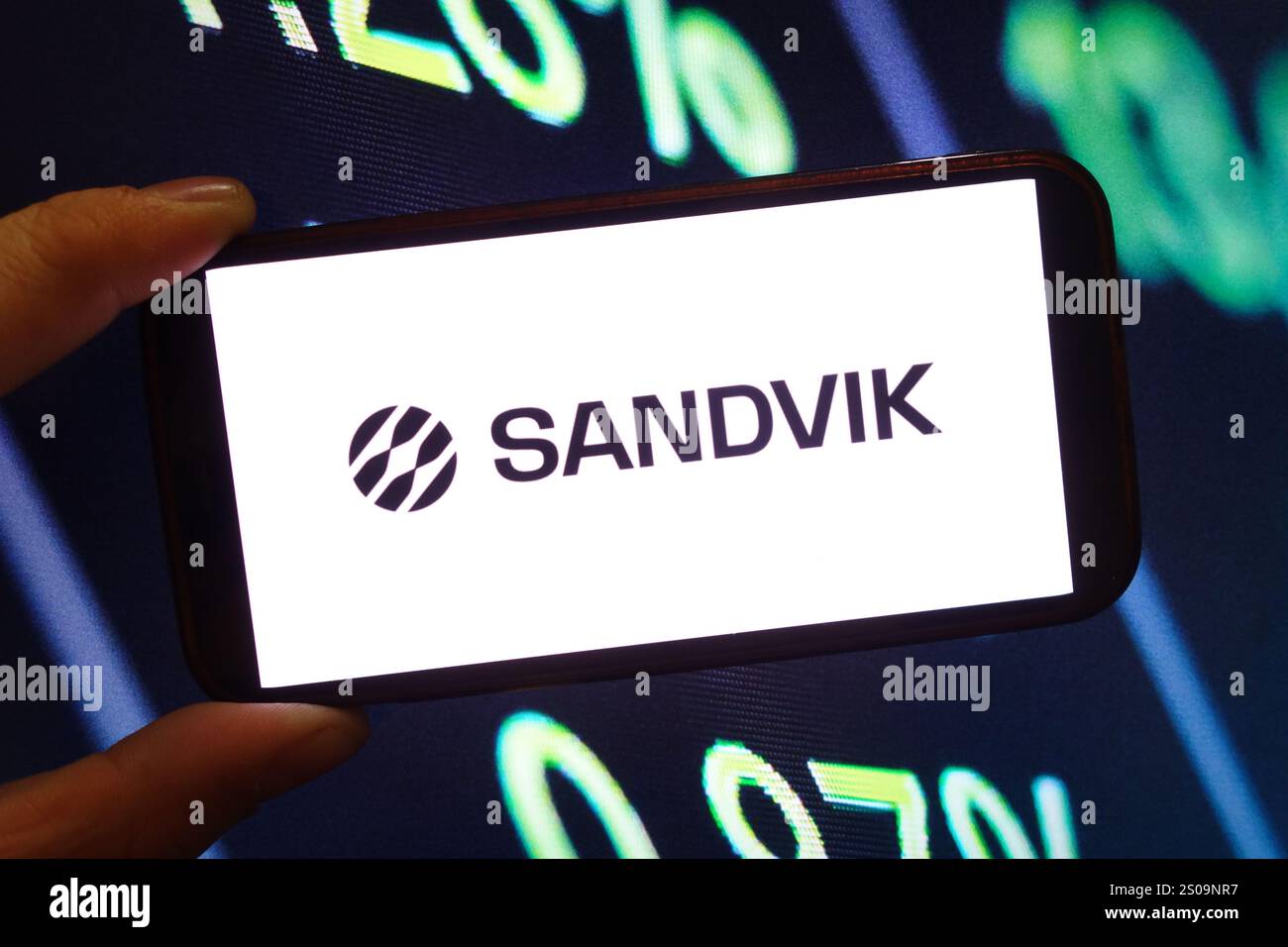 Poland. 25th Dec, 2024. In this photo illustration, the Sandvik company ...