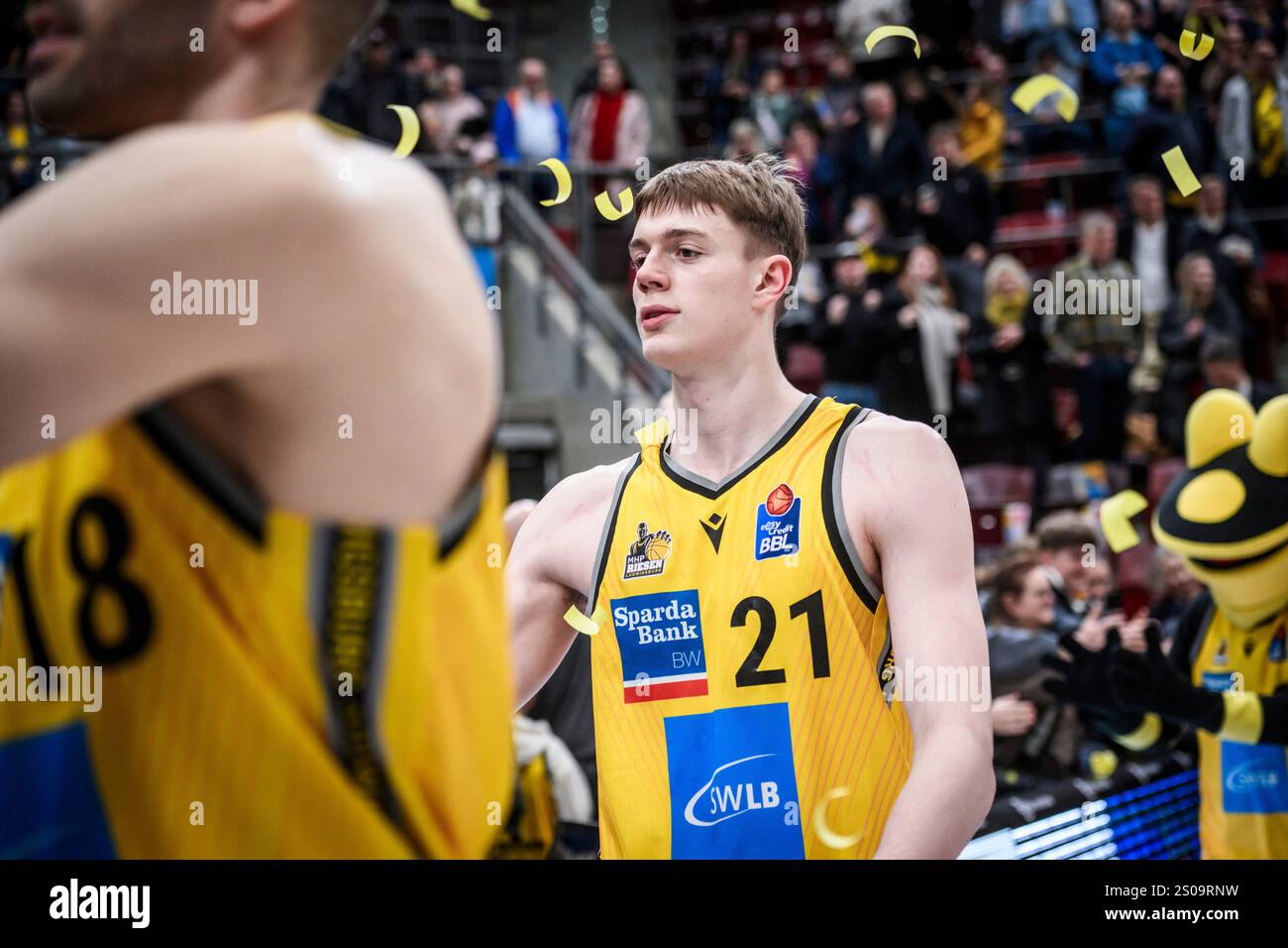 Ludwigsburg, Deutschland. 26th Dec, 2024. Dominykas Pleta (MHP Riesen ...