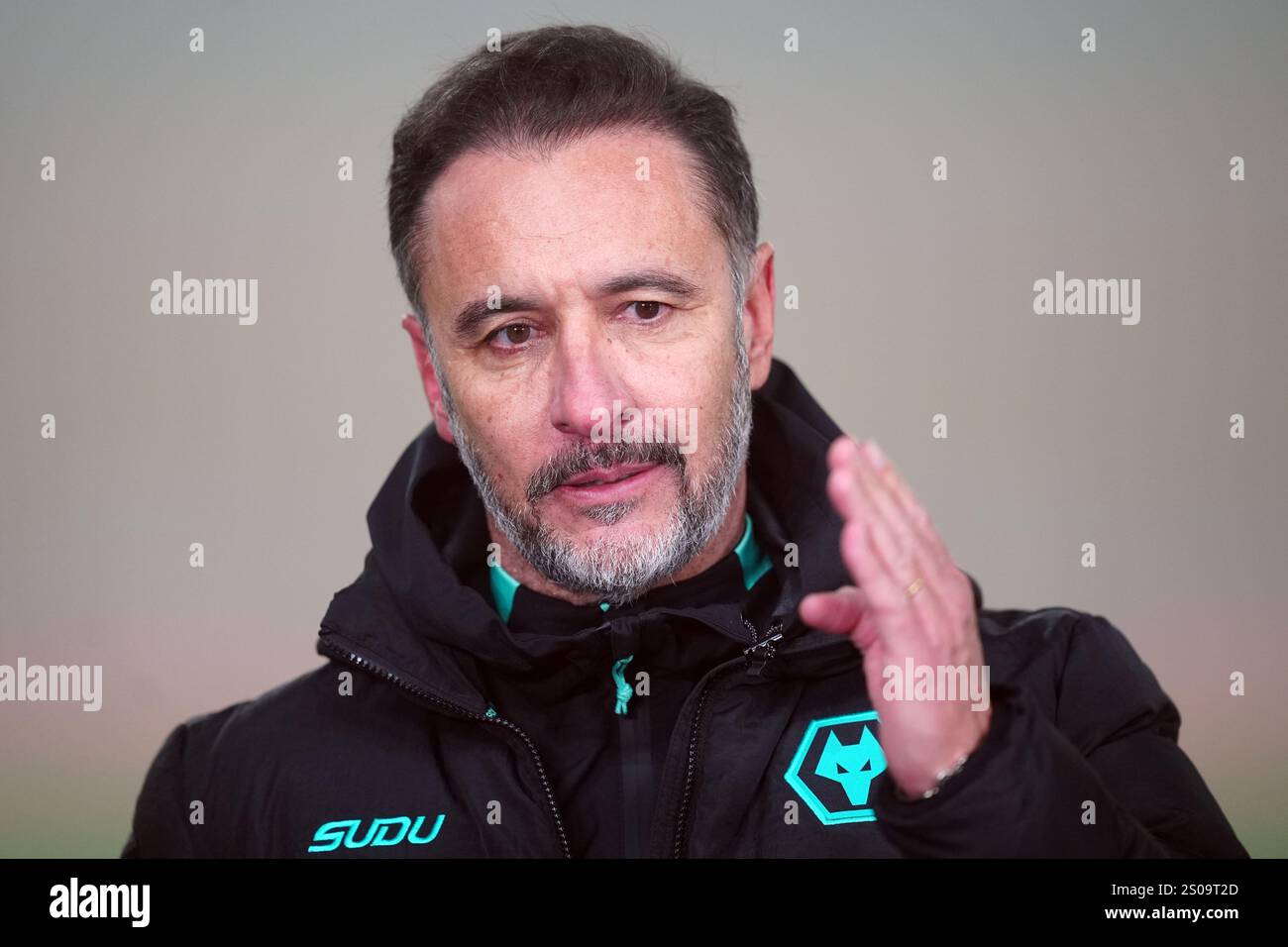 Wolverhampton Wanderers manager Vítor Pereira during the Premier League ...