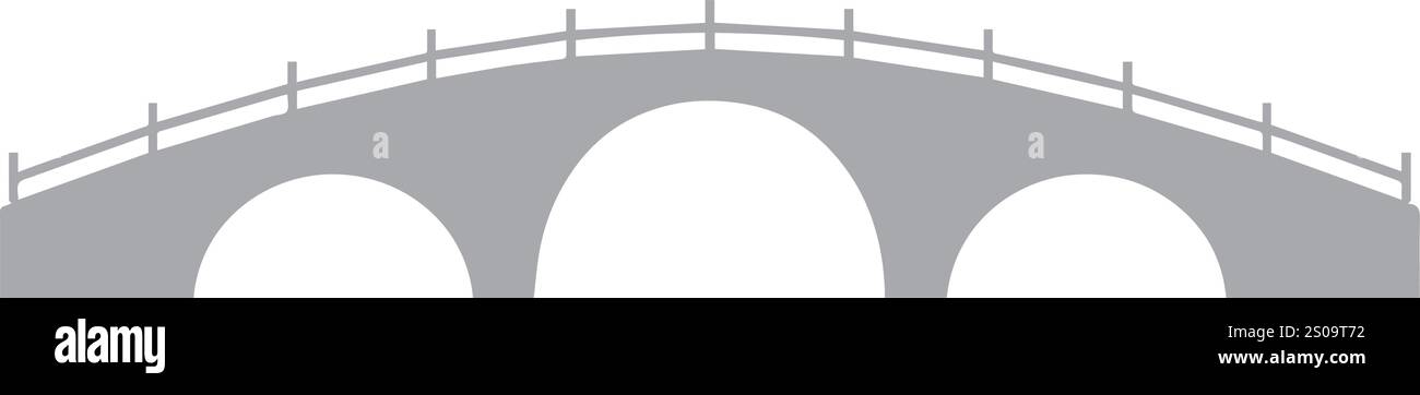 vector colorful bridge, city bridge, crossing illustration, icon Stock ...