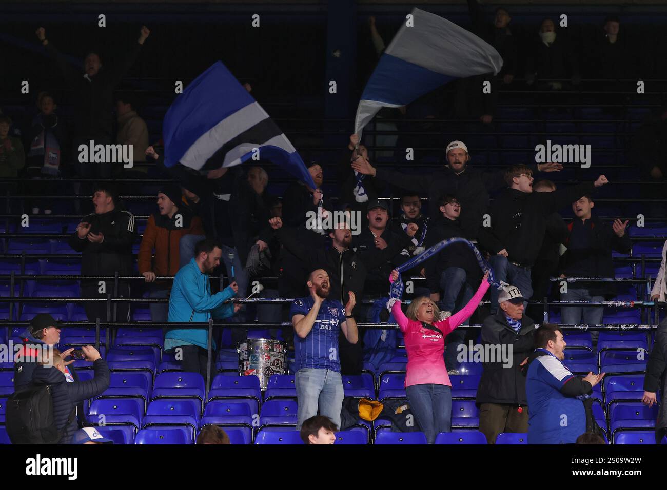 Ipswich Town fans at full time - Ipswich Town v Newcastle United ...
