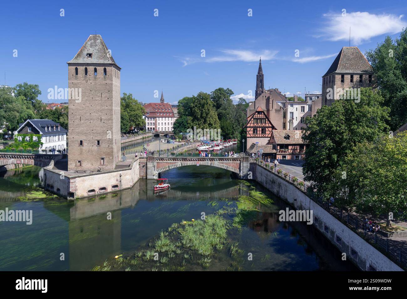 Strasbourg, France - The Ponts couverts, three bridges and four towers ...