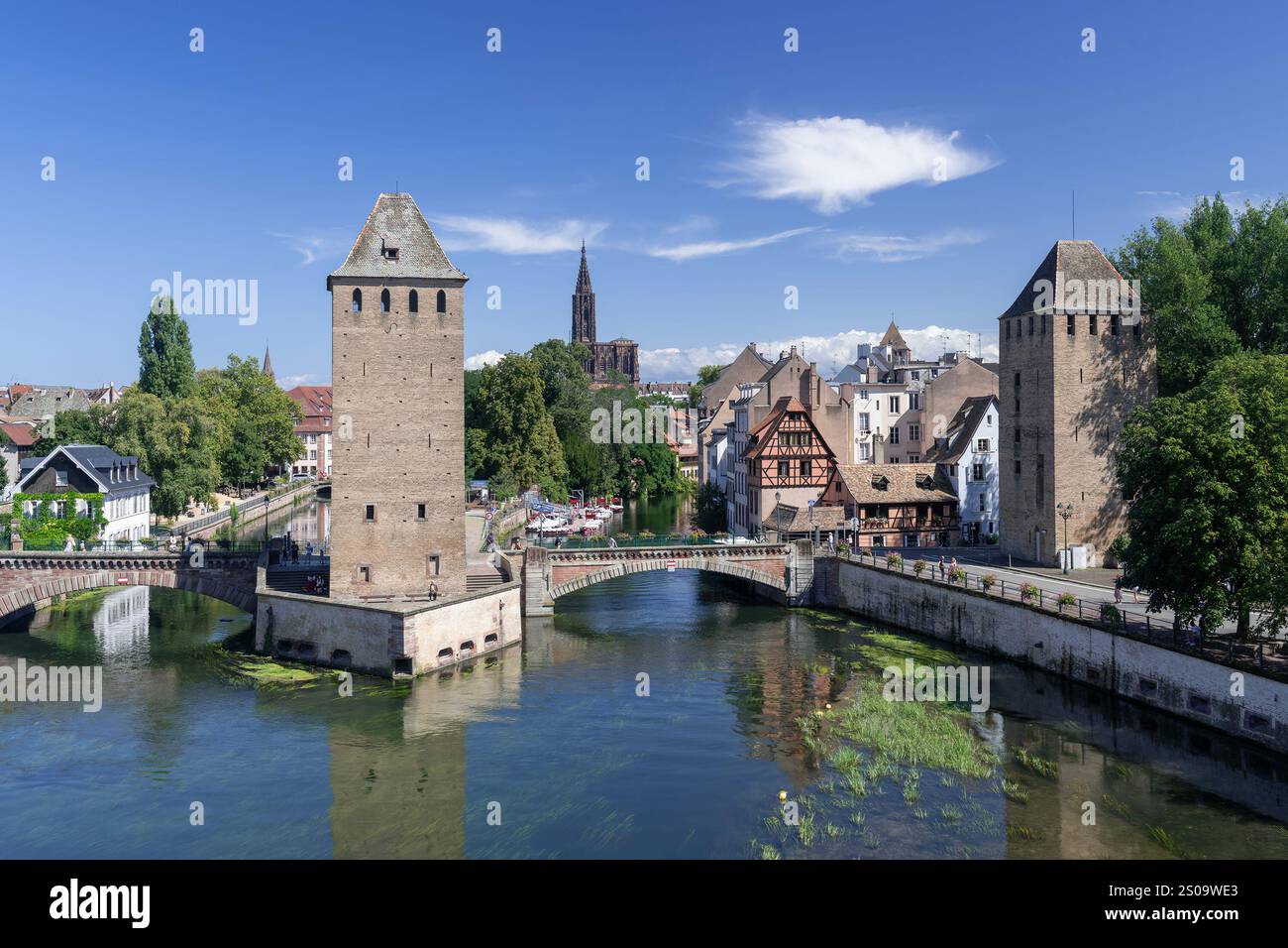 Strasbourg, France - The Ponts couverts, three bridges and four towers ...