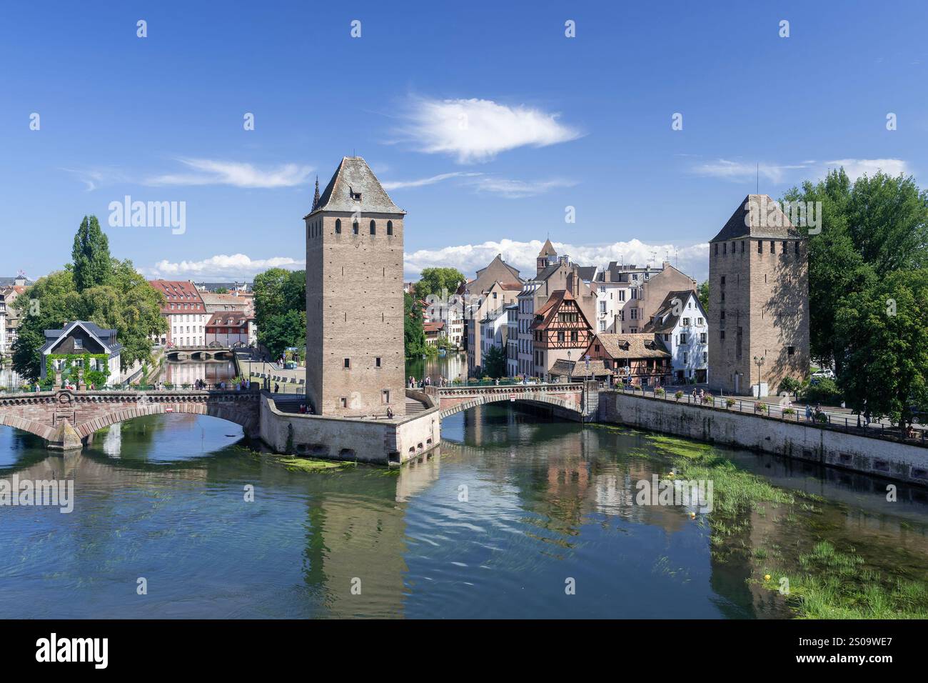 Strasbourg, France - The Ponts couverts, three bridges and four towers ...