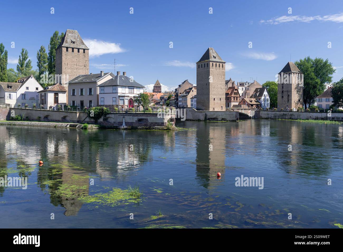 Strasbourg, France - The Ponts couverts, three bridges and four towers ...