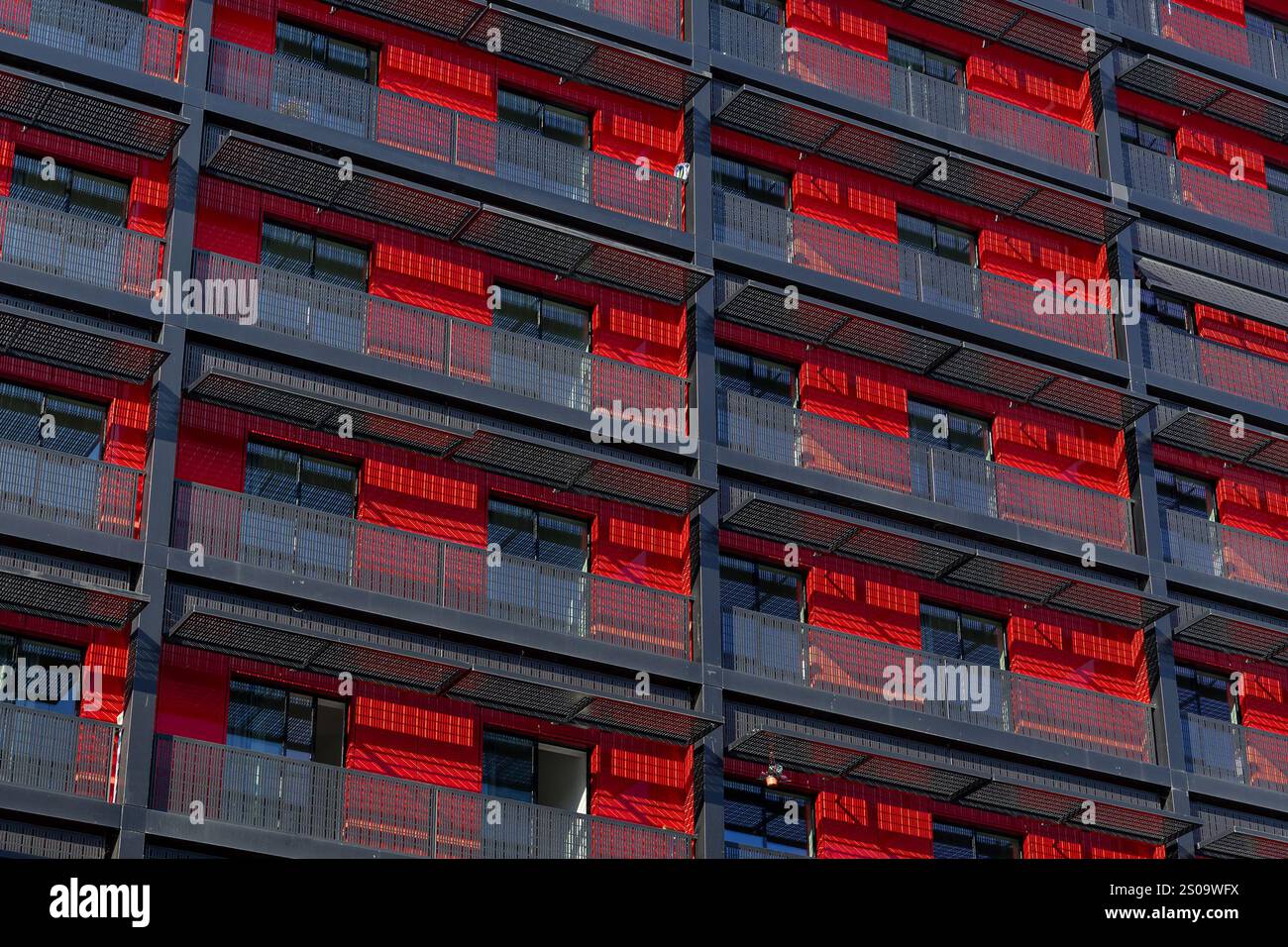 Strasbourg - View on the Black Swans towers, three modern residential ...