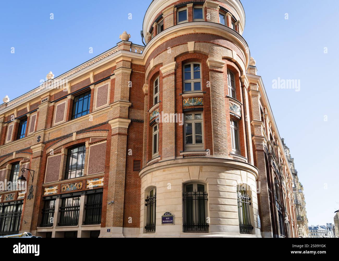 This stunning view showcases exquisite Parisian buildings adorned with ...