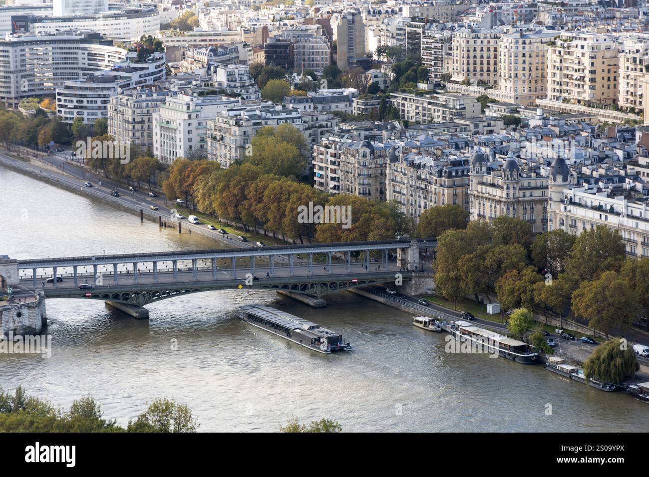 A breathtaking aerial view of Paris that beautifully highlights the ...