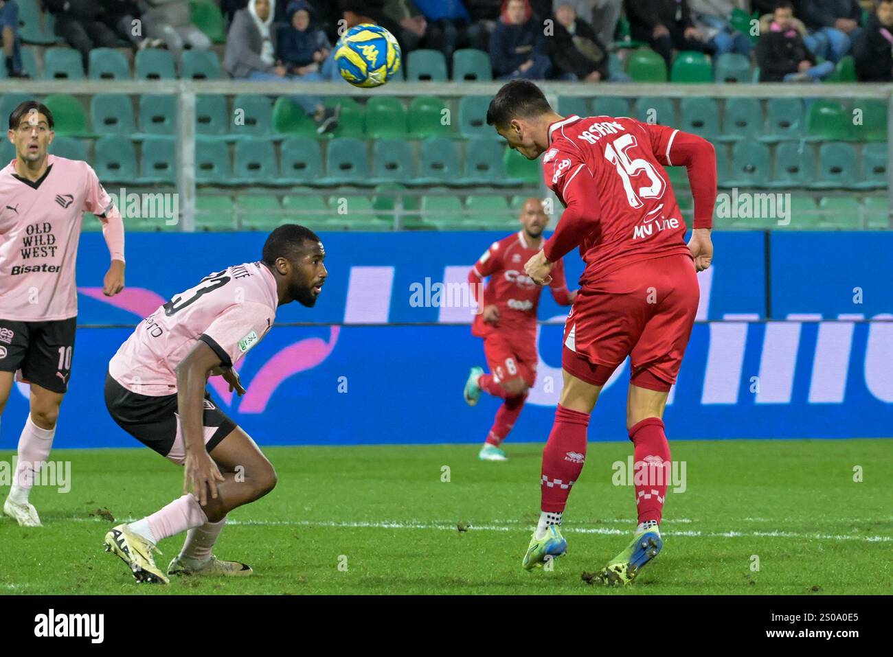 Palermo, Italy. 26th Dec, 2024. Overhead kick the ball Kevin Lasagna (S.S.C. Bari) during the ...