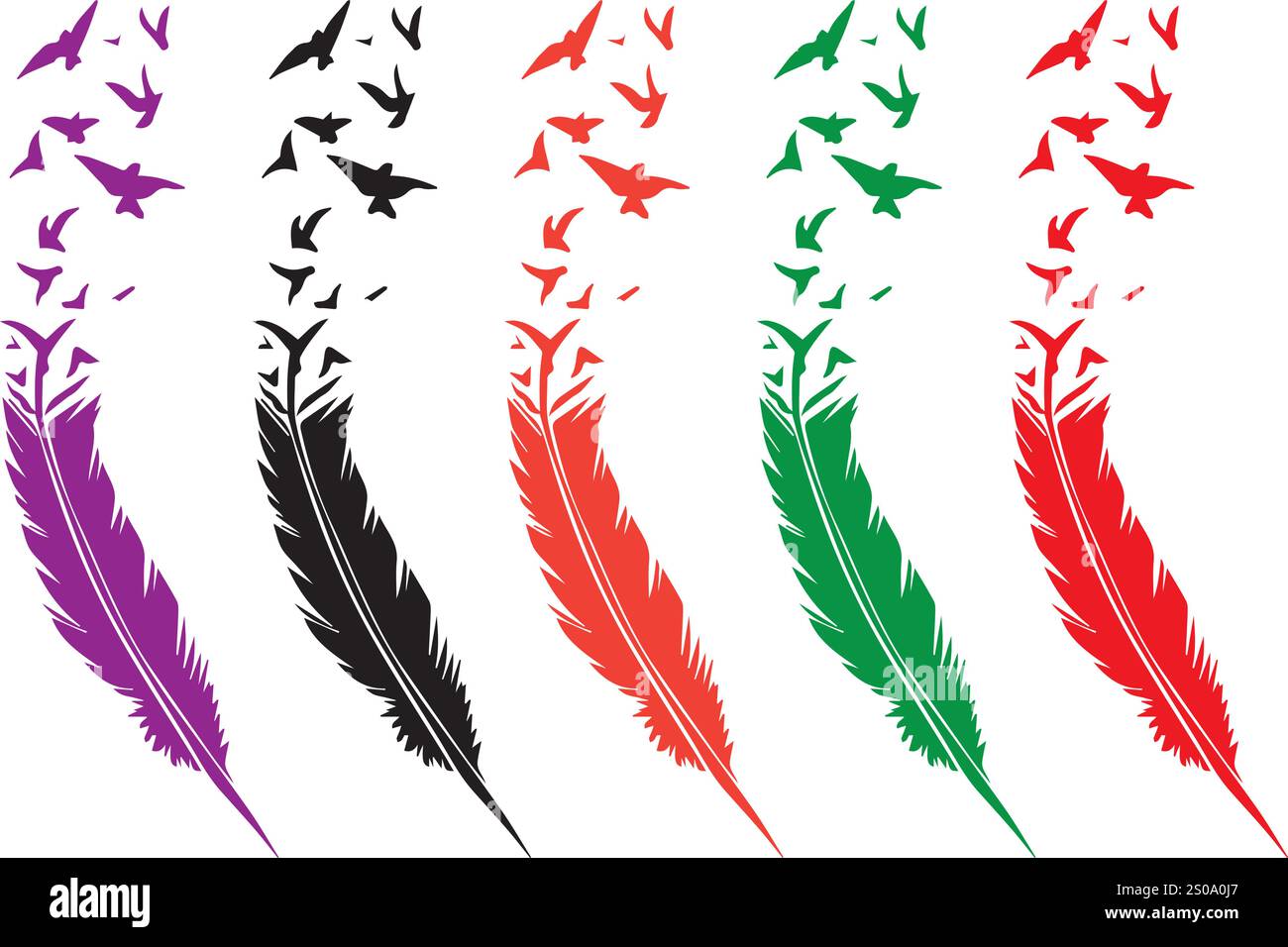 feather pen, pen, ink, feather drawing designs Stock Vector Image & Art ...