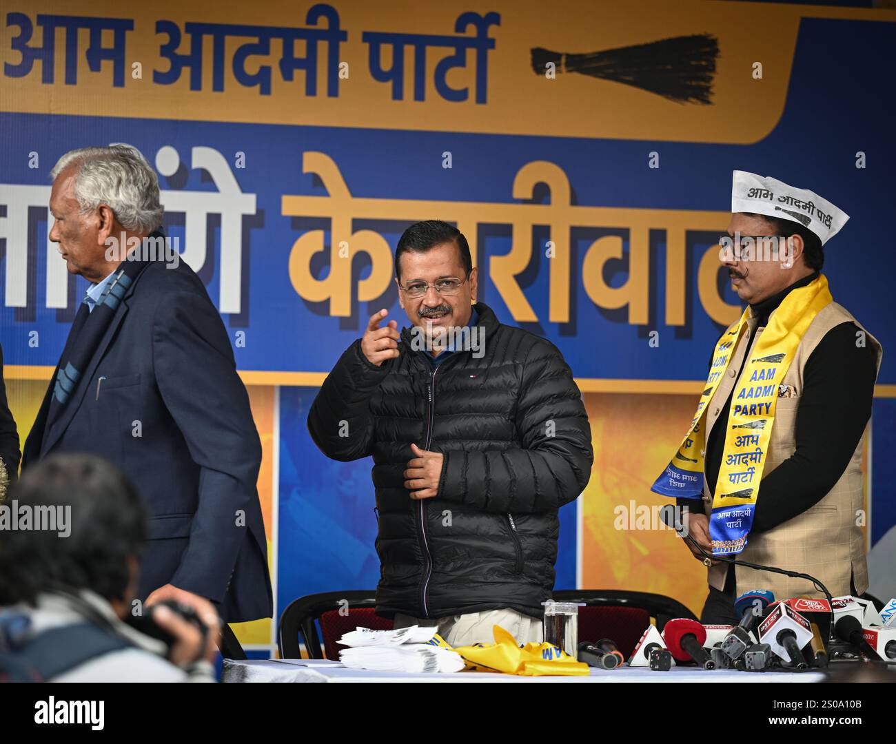 NEW DELHI, INDIA - DECEMBER 26: AAP National Convener Arvind Kejriwal ...