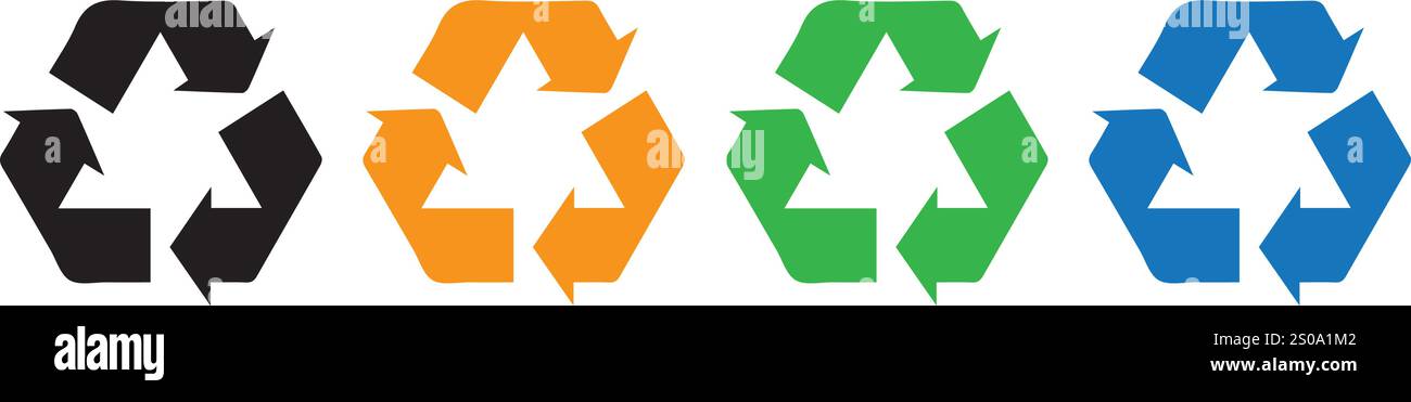 vector colorful recycle, recycle icon design Stock Vector Image & Art ...