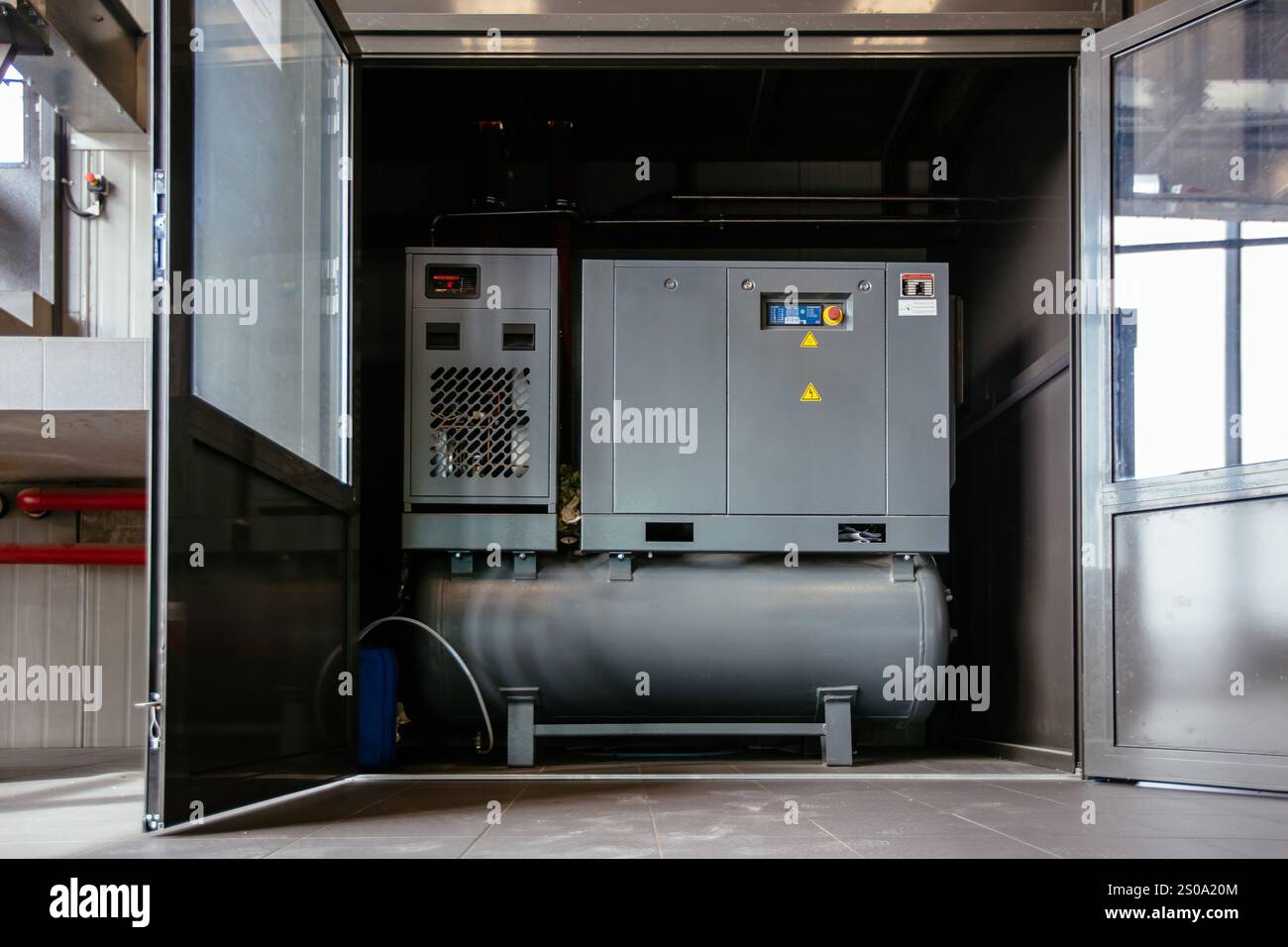 Industrial boiler room with modern boiler equipment Stock Photo - Alamy