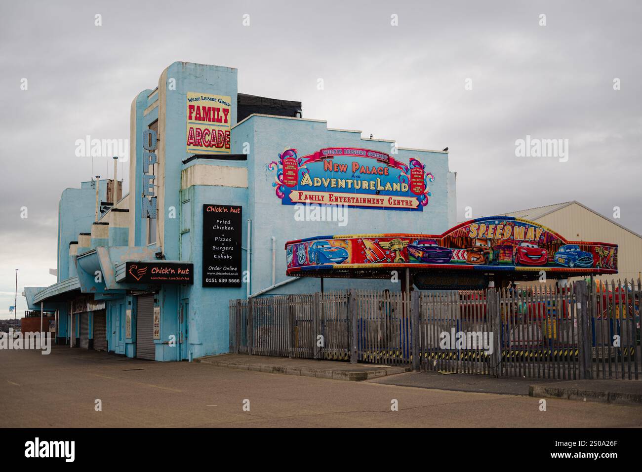 New Brighton, Wirral, UK, 21, December 2024: Vintage seaside amusement ...
