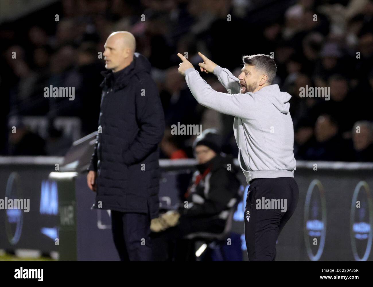 St Mirren manager Stephen Robinson during the William Hill Premiership ...