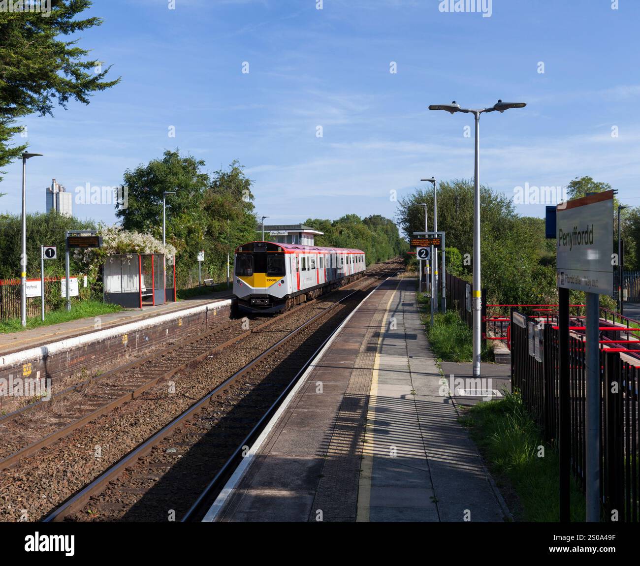 Transport For Wales class 230 D-train diesel battery electric multiple unit running on the ...