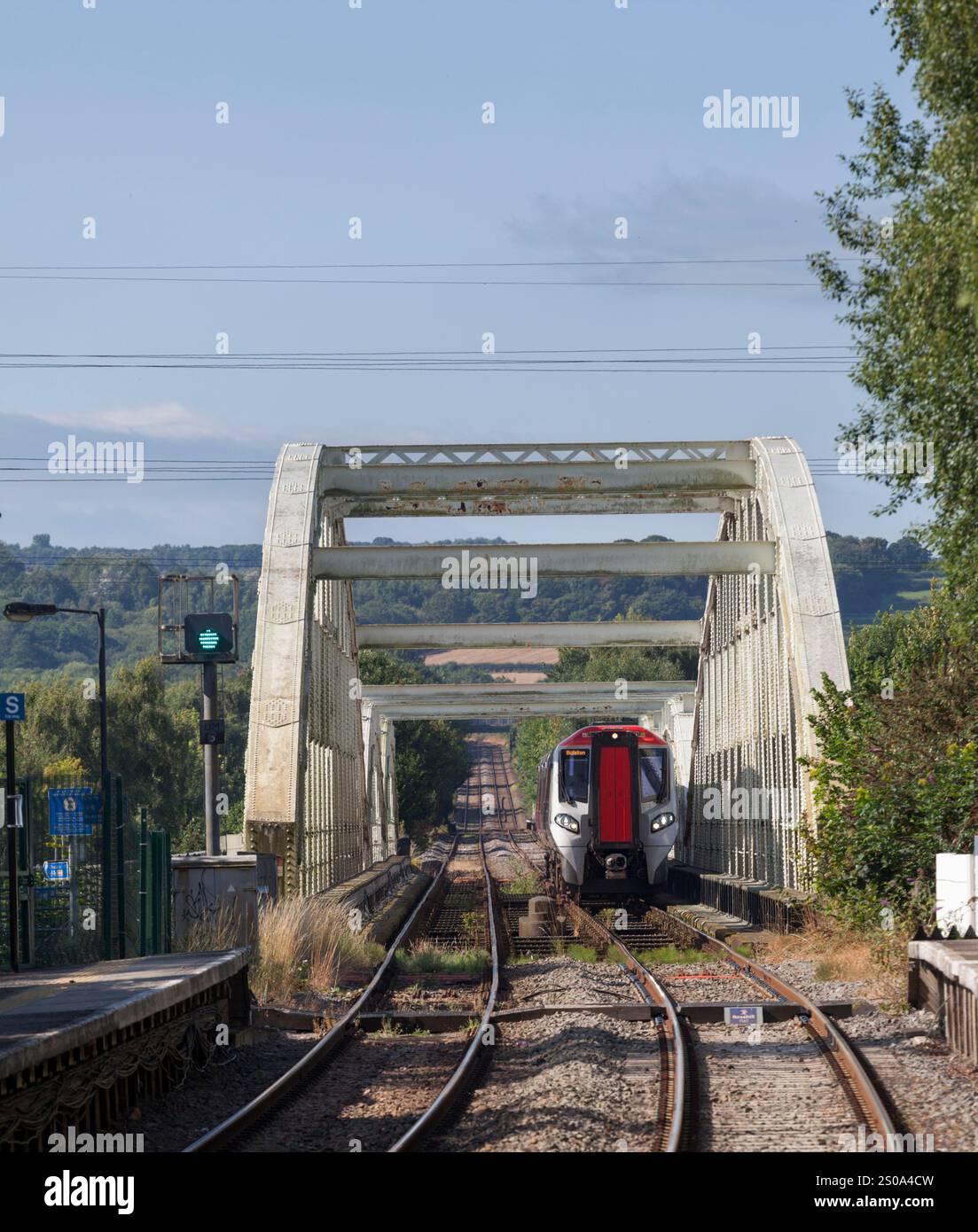 Transport For Wales CAF built class 197 train 197013 running on the ...