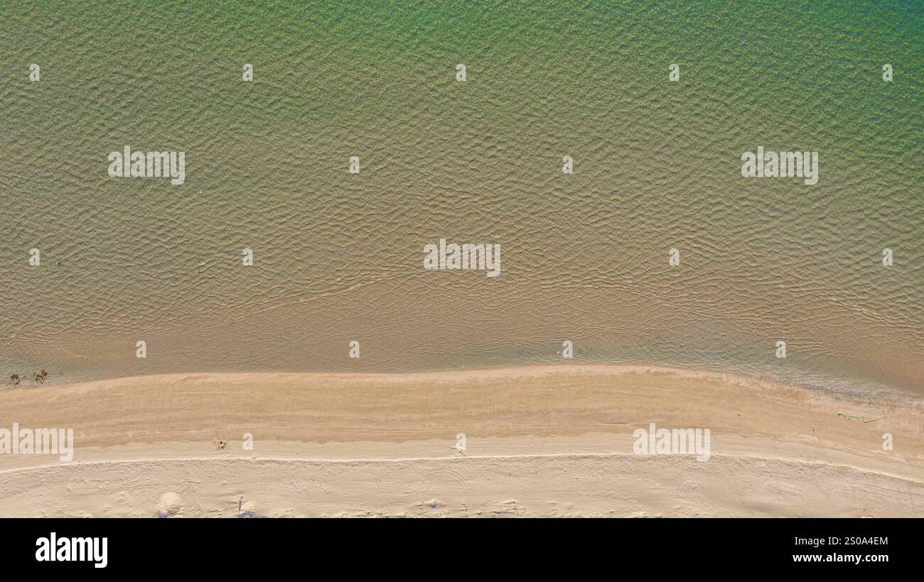 Aerial view Bahía Kino, Sonora, Mexico. sea. tourist destination ...