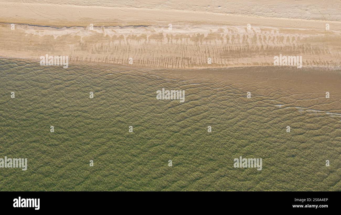 Aerial view Bahía Kino, Sonora, Mexico. sea. tourist destination ...
