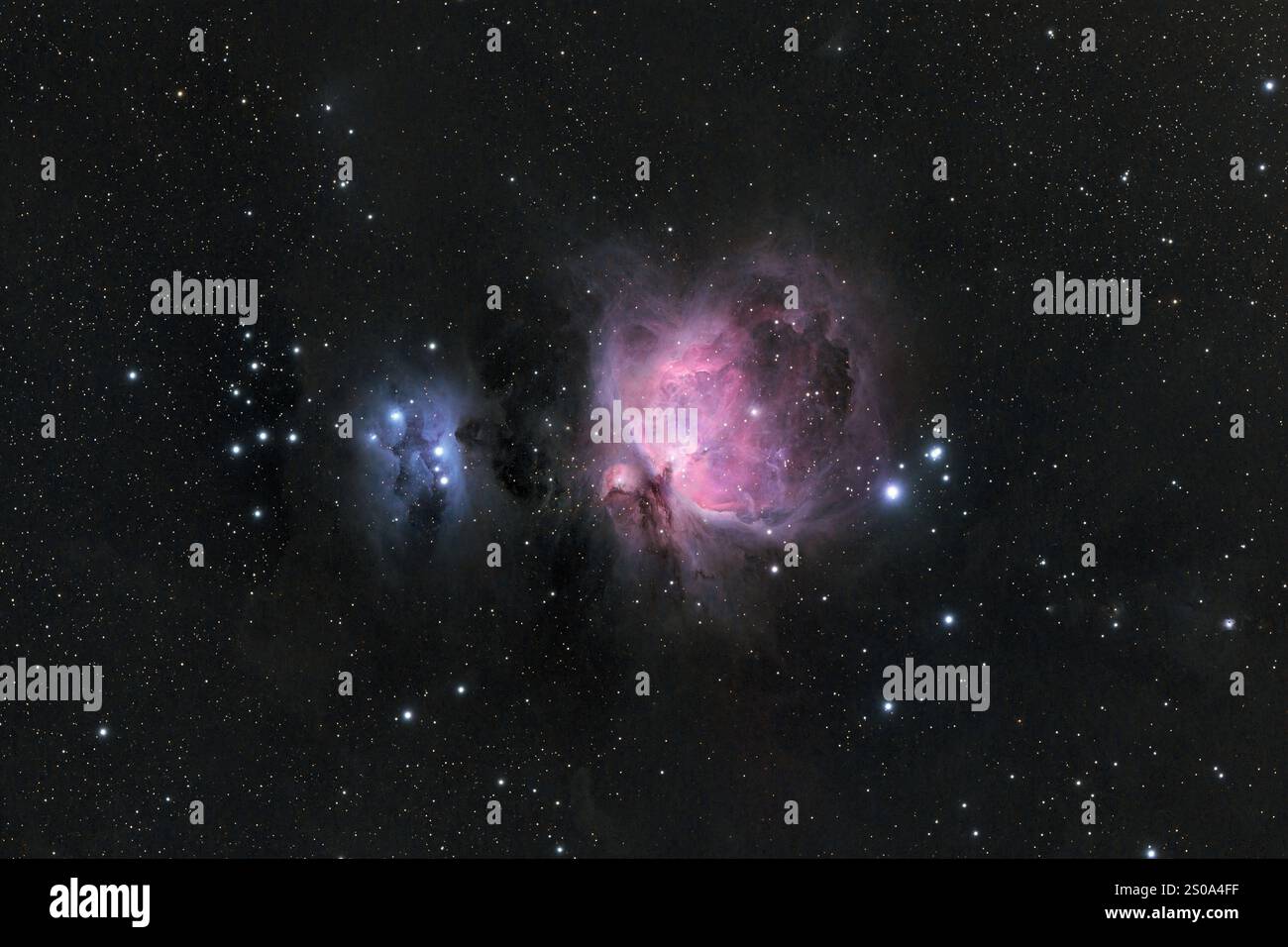 Captivating image of the Orion Nebula M42, a vibrant star-forming region in the Orion ...