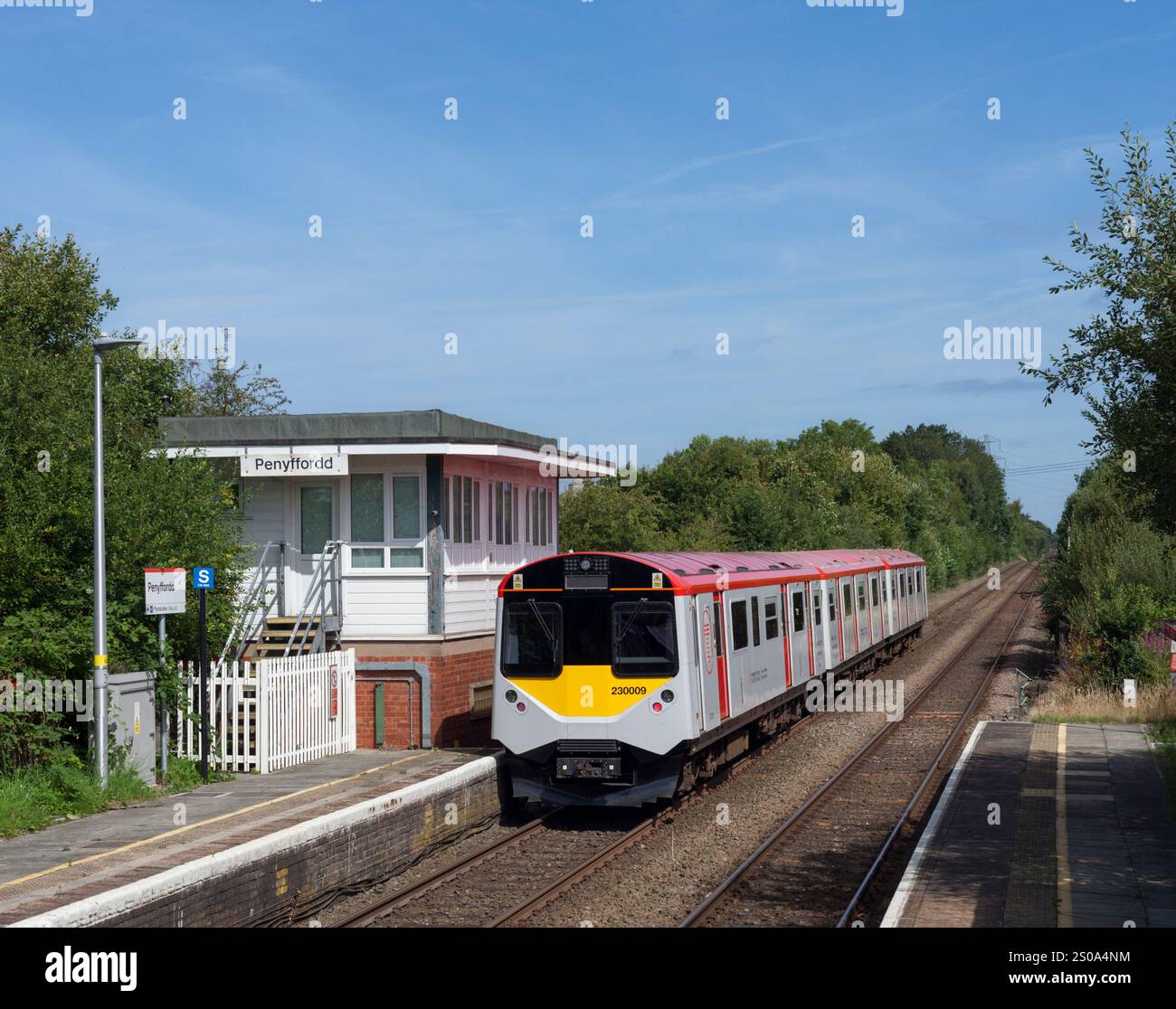 Transport For Wales class 230 D-train diesel battery electric multiple unit running on the ...