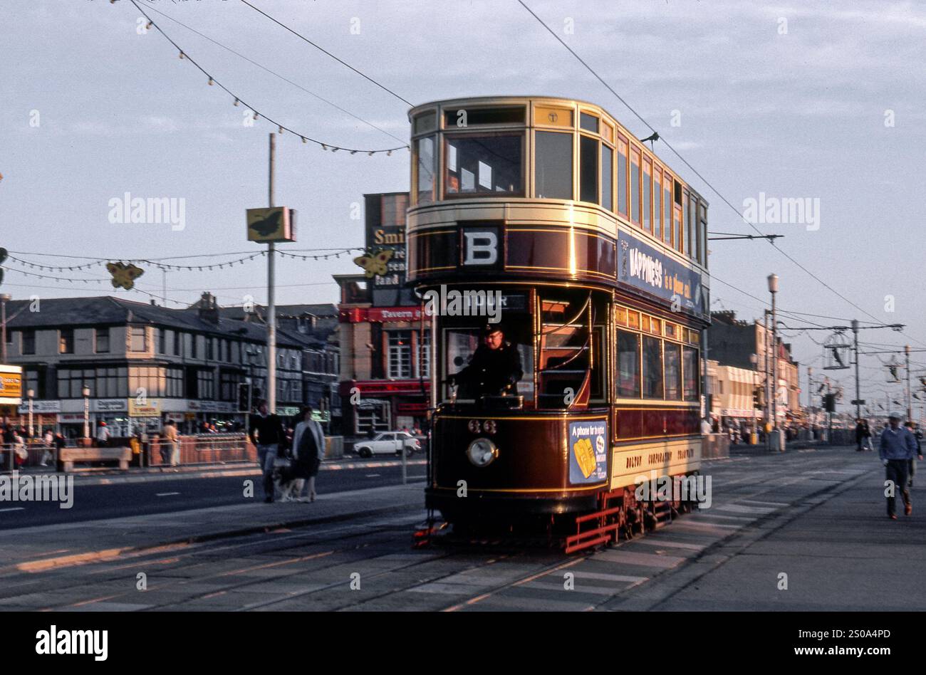 Trams, Blackpool, October 1982 Stock Photo - Alamy