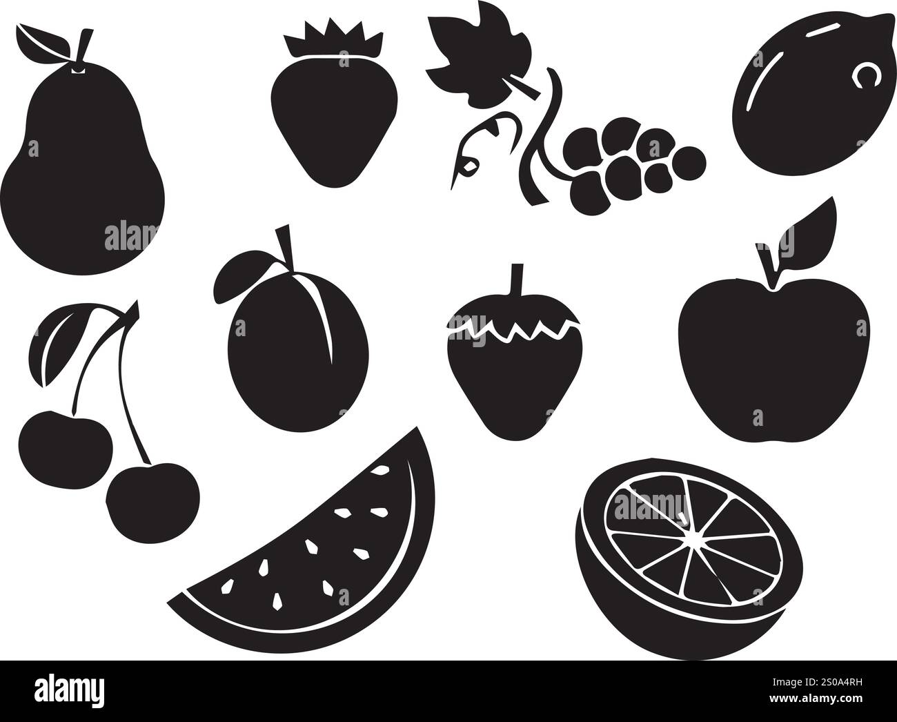 set designs of vector fruits Stock Vector Image & Art - Alamy