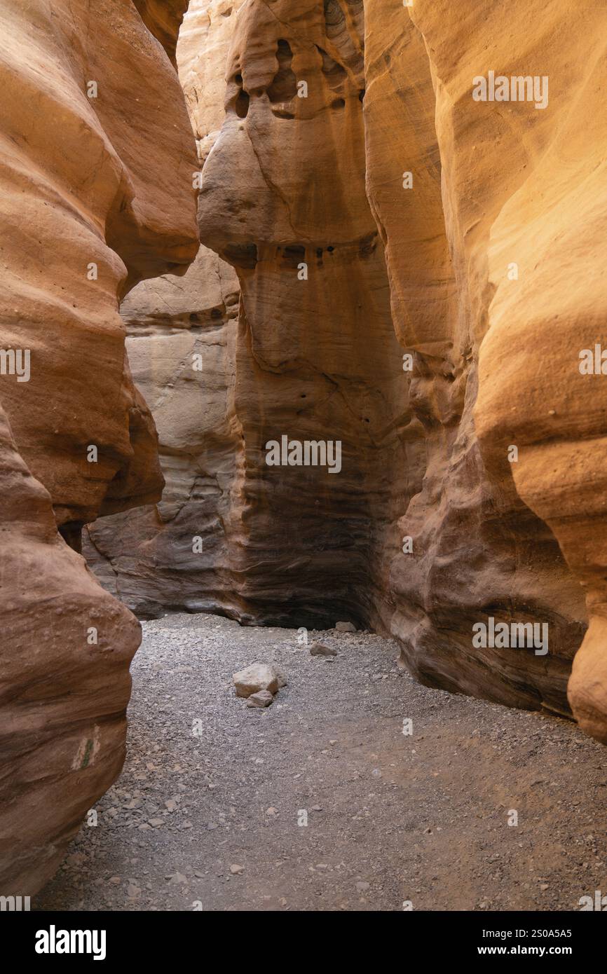 Amazing labyrinths in the gorge of the red canyon in Eilat, israel ...