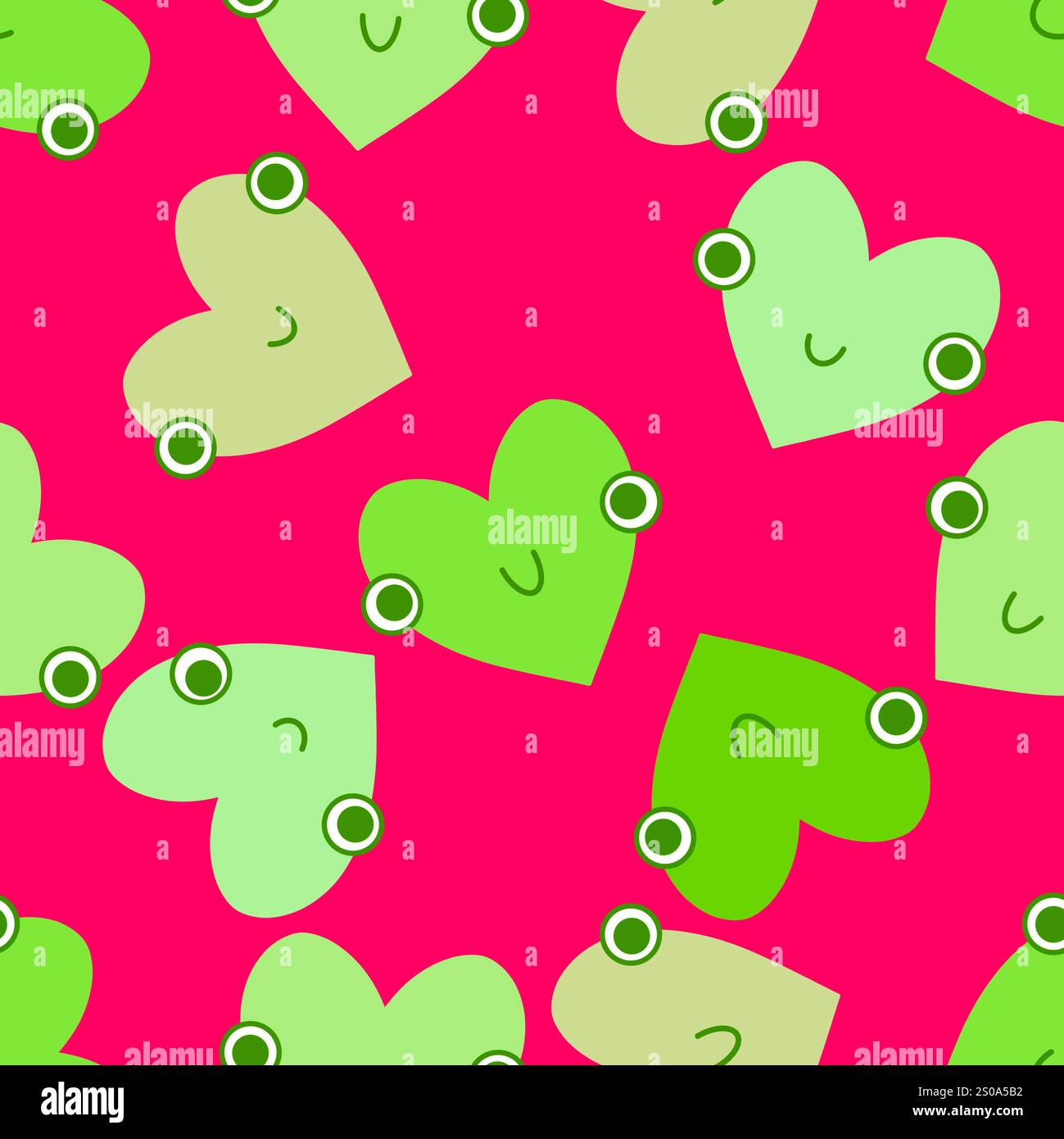 Valentine love hearts seamless 14 February pattern for wrapping paper ...