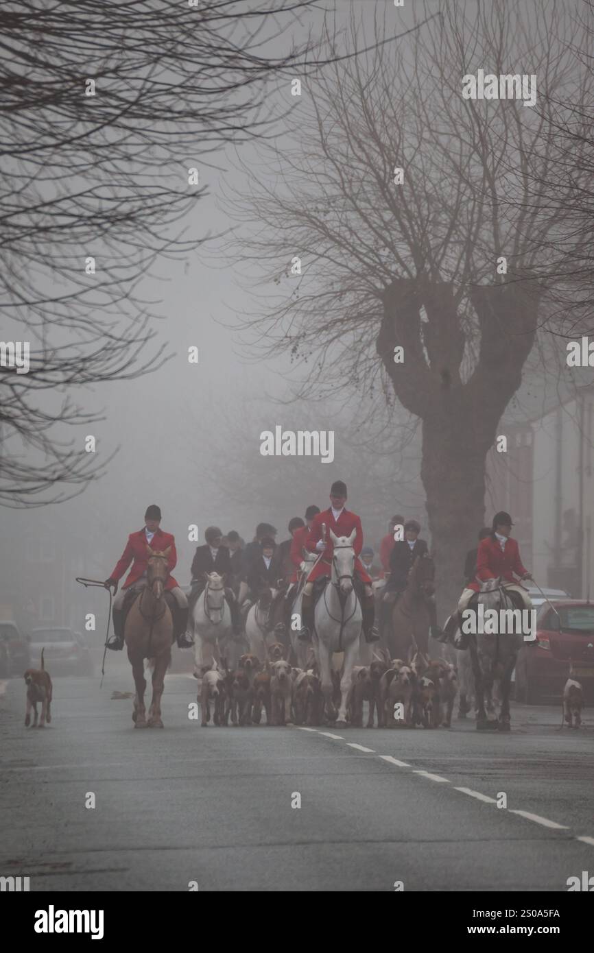 Leominster, UK. 26th Dec, 2024. Hereford and Clifton Boxing Day Hunt ...