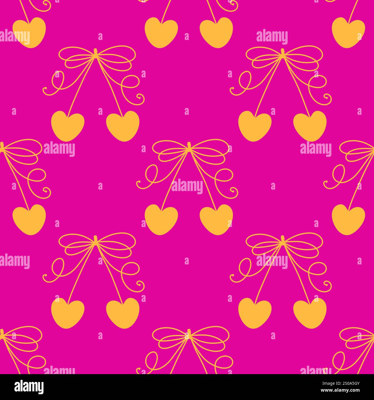 Valentine love hearts seamless 14 February pattern for wrapping paper ...