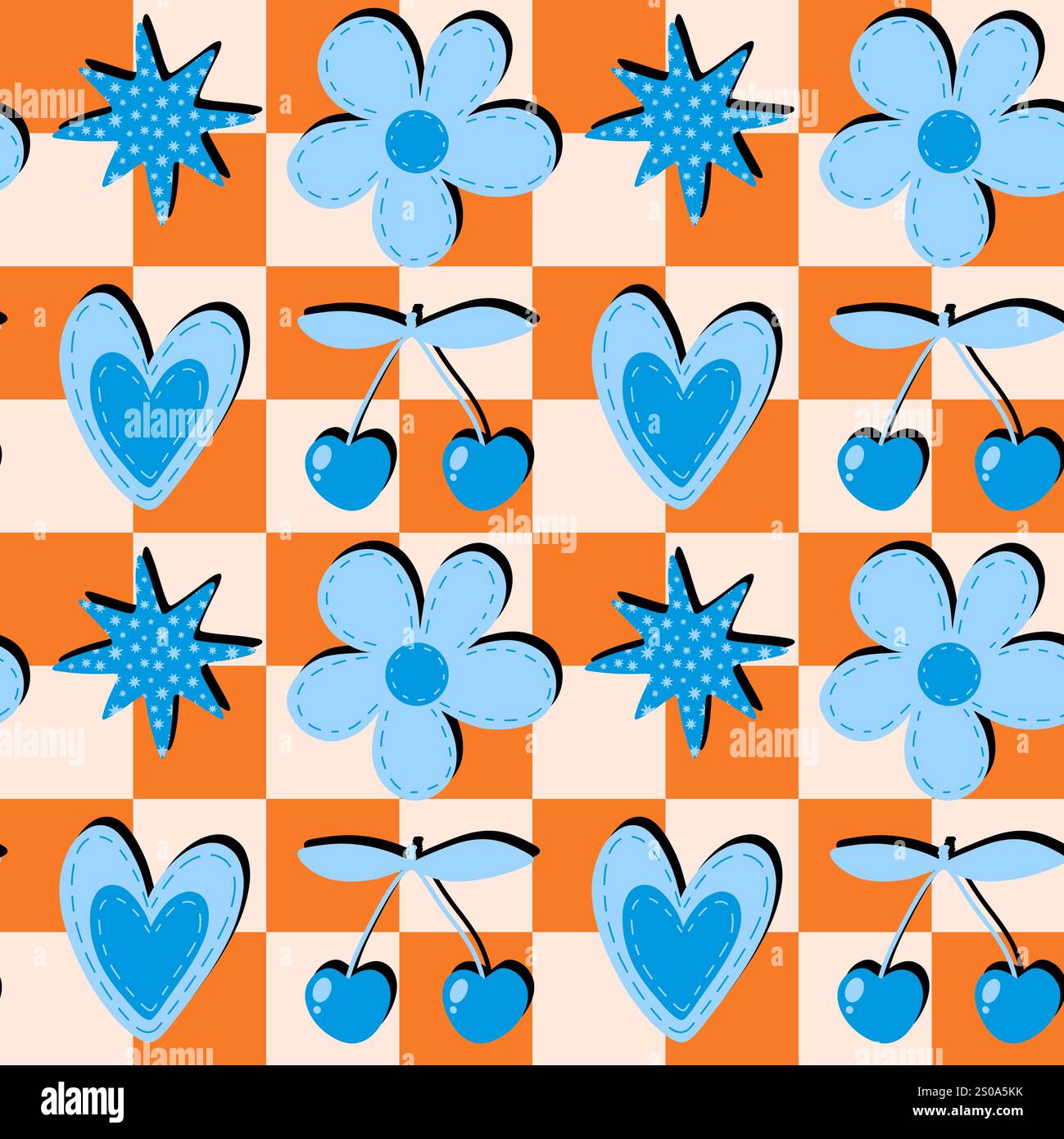 Valentine love hearts seamless 14 February pattern for wrapping paper ...