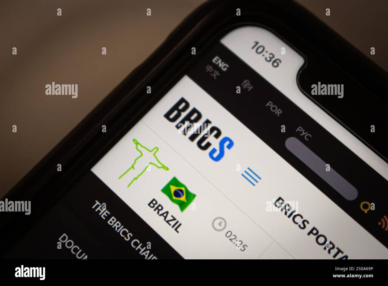 Website of BRICS. BRICS is an acronym for an association of five major ...