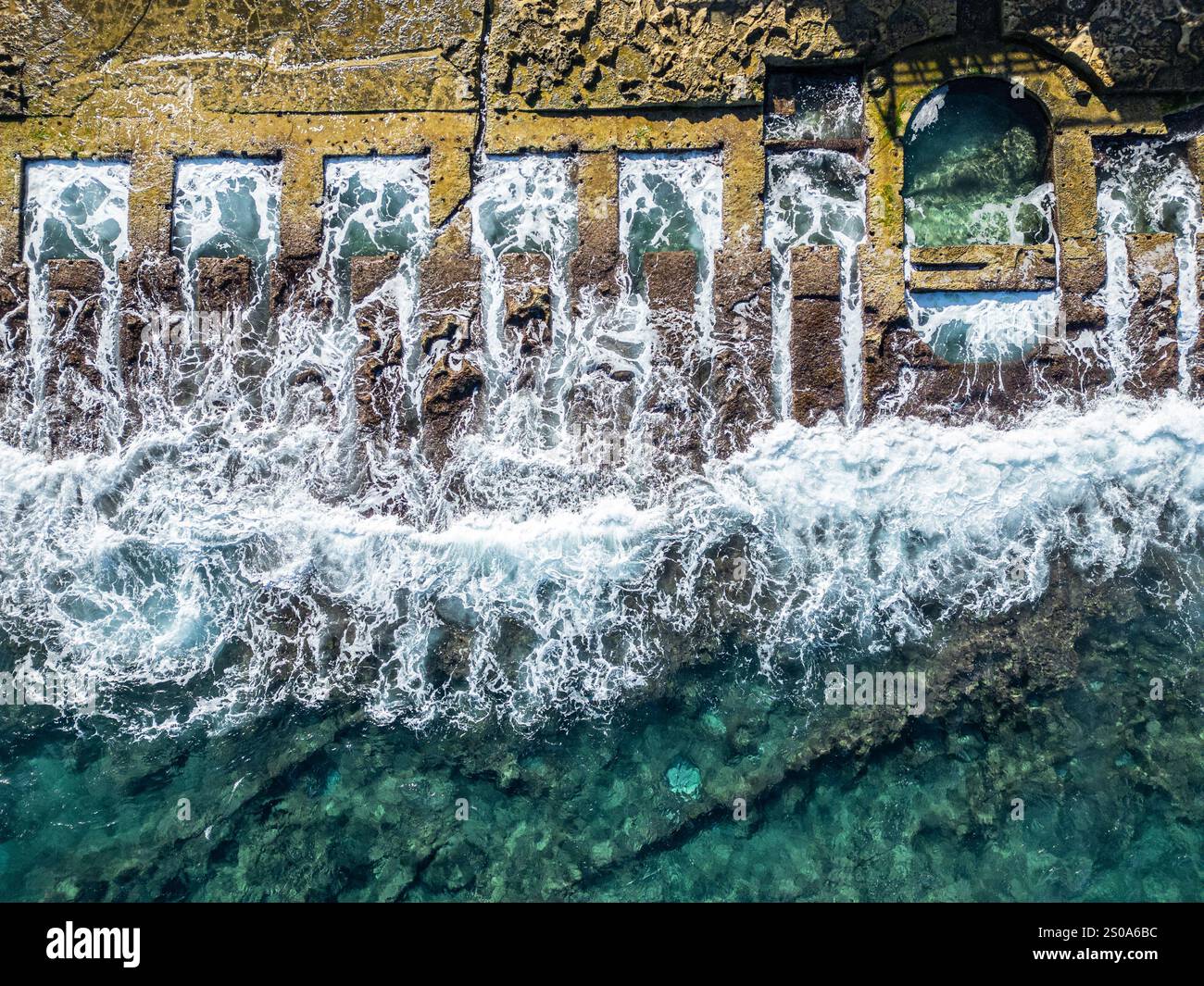 Aerial photo from Roman bath in Sliema, Malta Stock Photo - Alamy