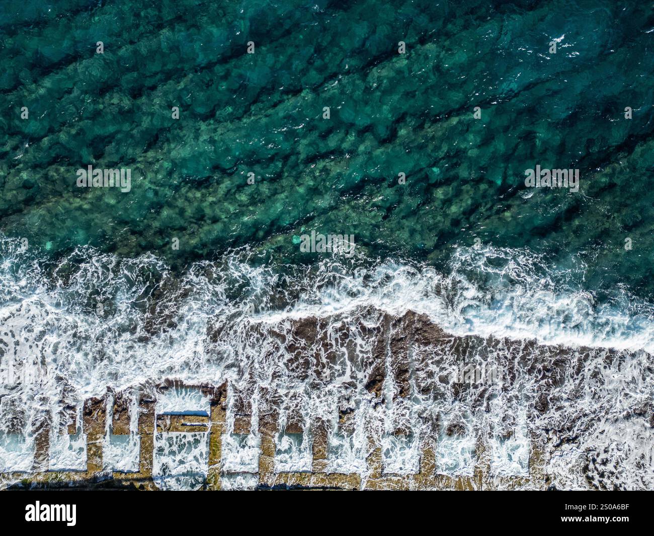 Aerial photo from Roman bath in Sliema, Malta Stock Photo - Alamy