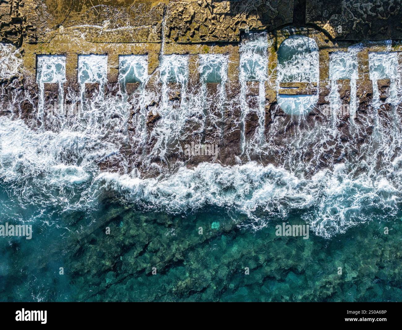 Aerial photo from Roman bath in Sliema, Malta Stock Photo - Alamy