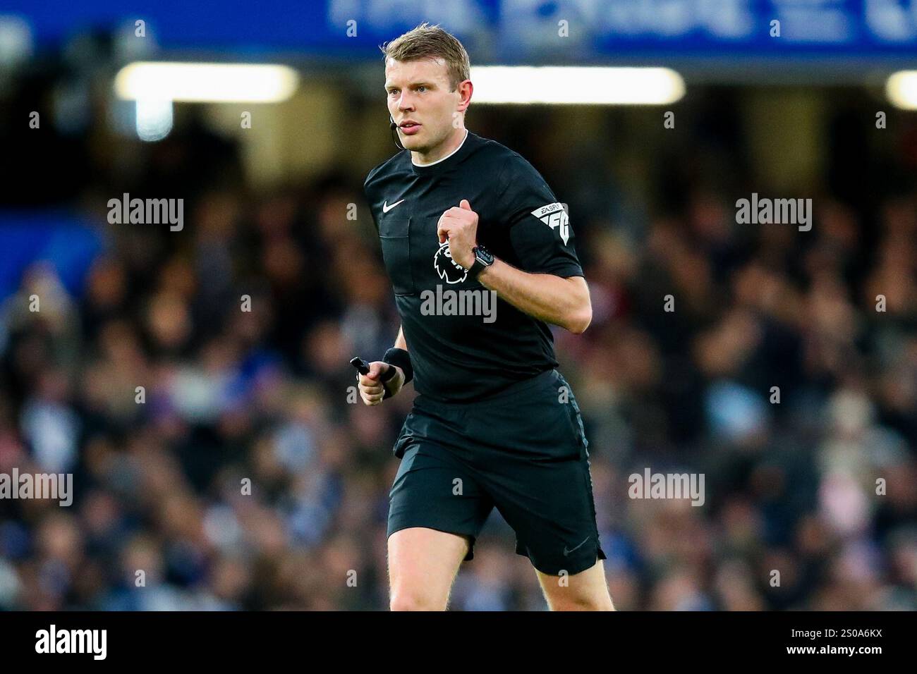 Referee Samuel Barrott in action during the Premier League match ...