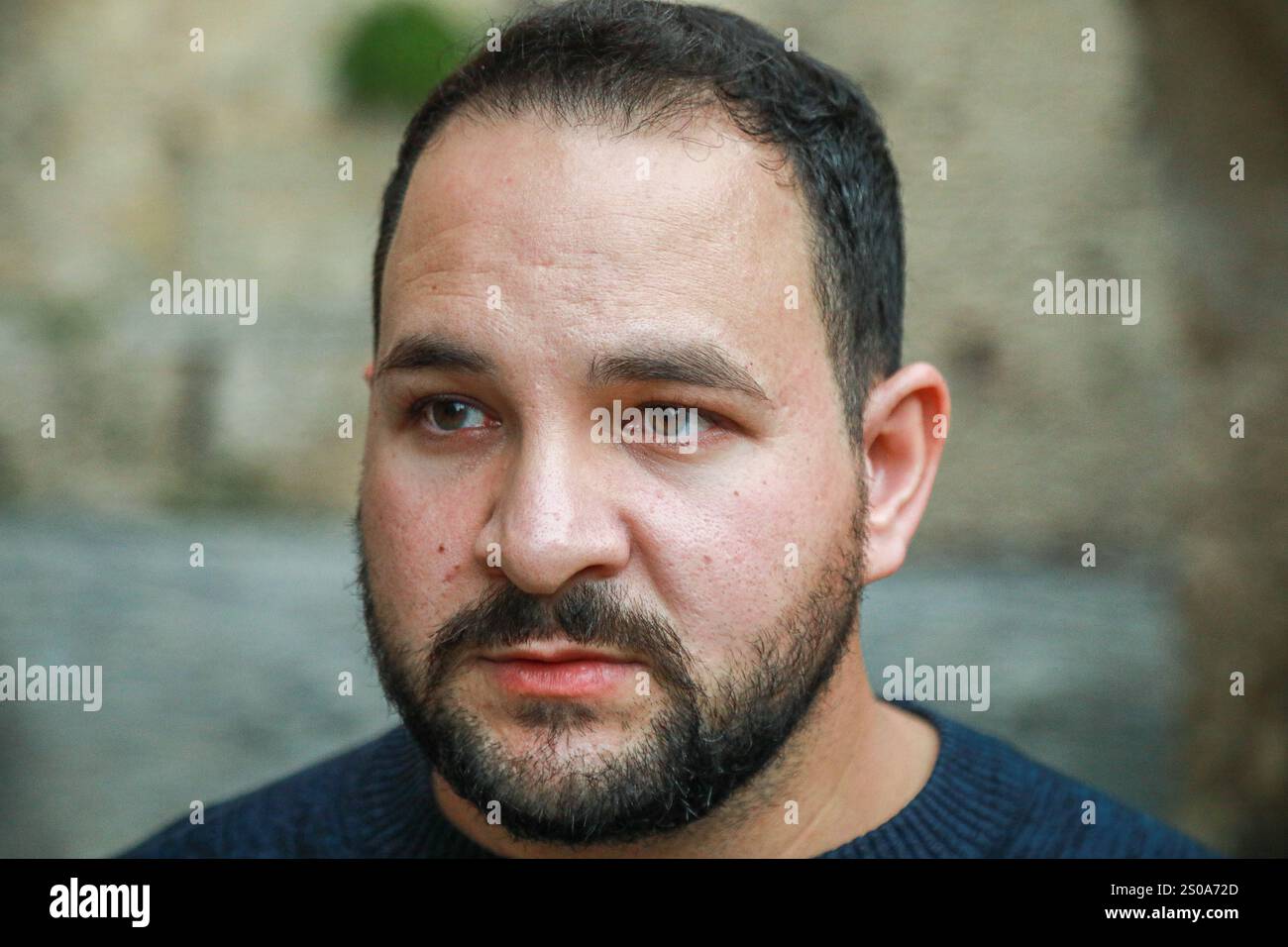 Man with embarassed expression hi-res stock photography and images - Alamy