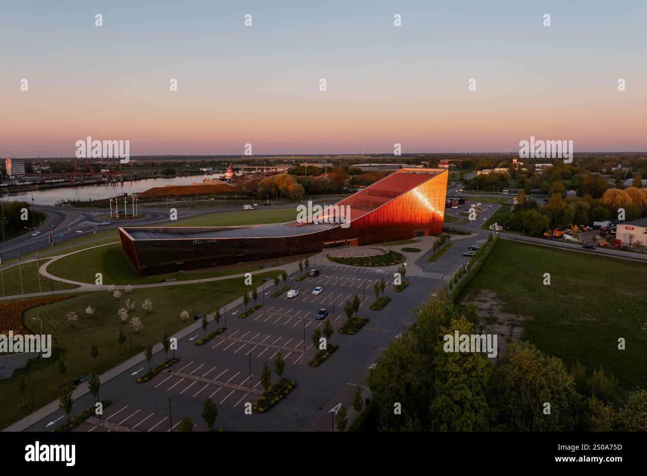 The Ventspils Science and Innovation Centre in Latvia features a modern ...