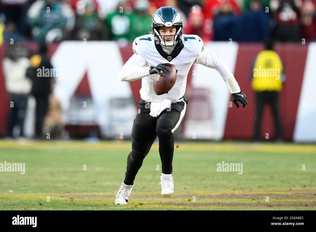 Philadelphia Eagles quarterback Kenny Pickett (7) in action during the ...