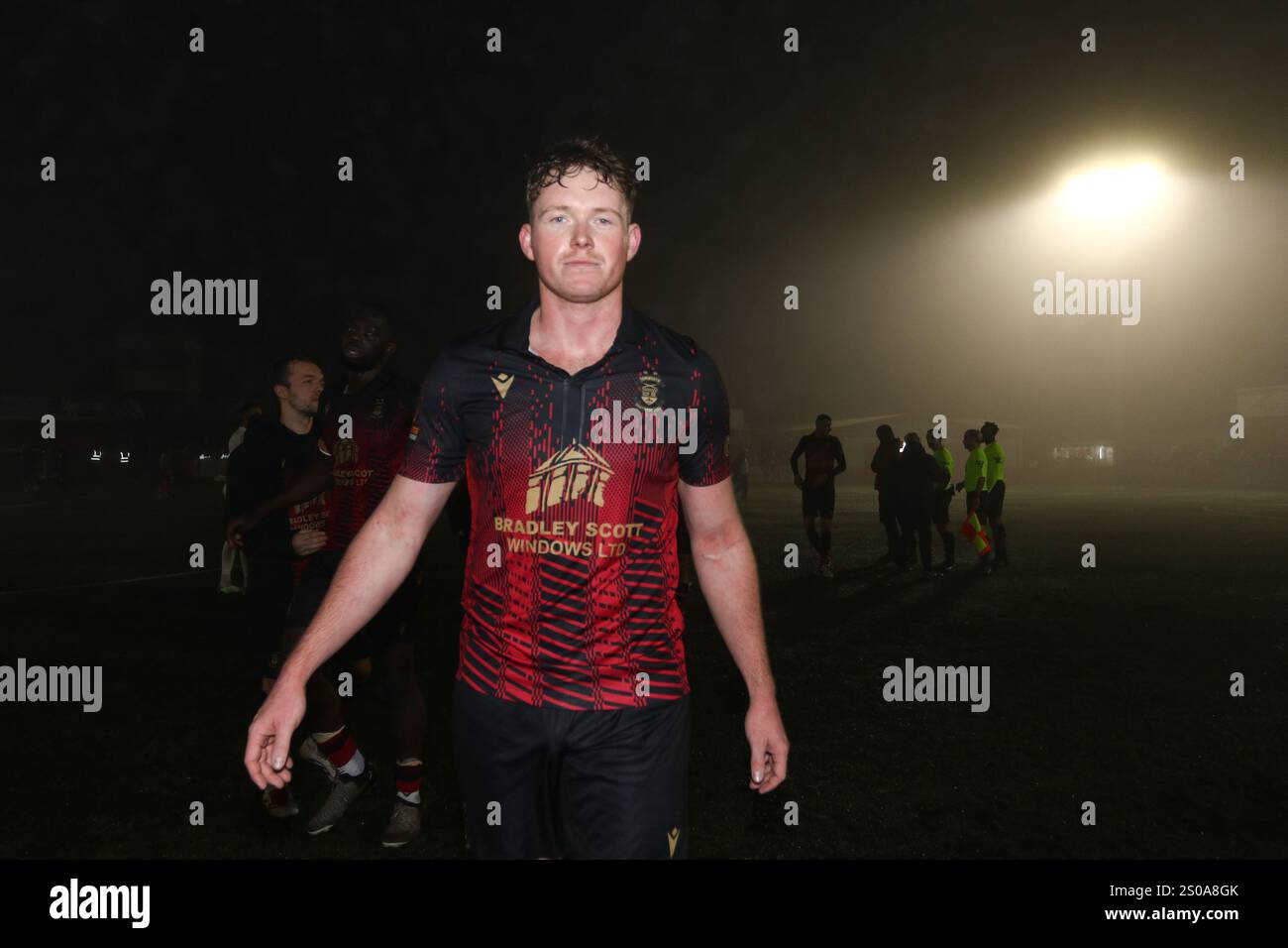 Tamworth, UK, 26th December 2024. Dan Creaney of Tamworth, who scored ...