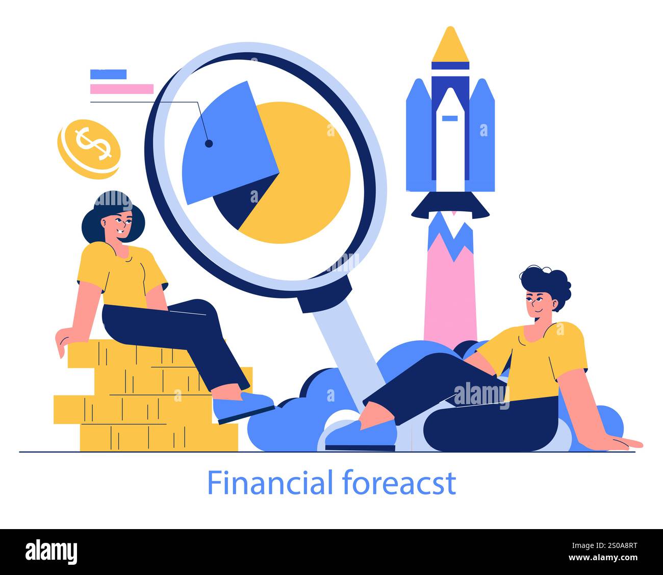 Predicting the economy Stock Vector Images - Alamy