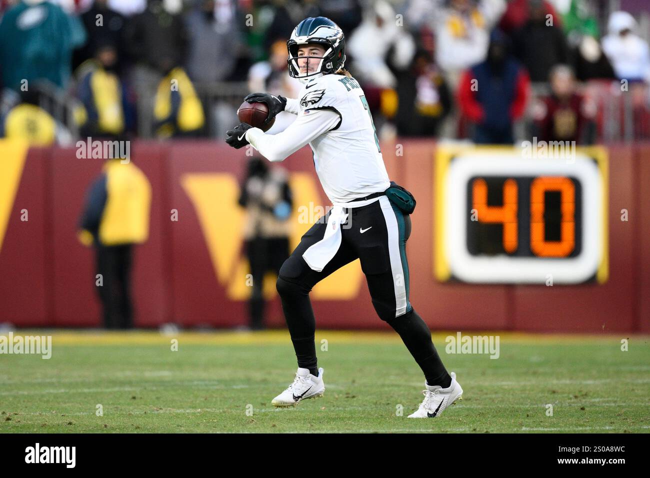 Philadelphia Eagles quarterback Kenny Pickett (7) in action during the ...
