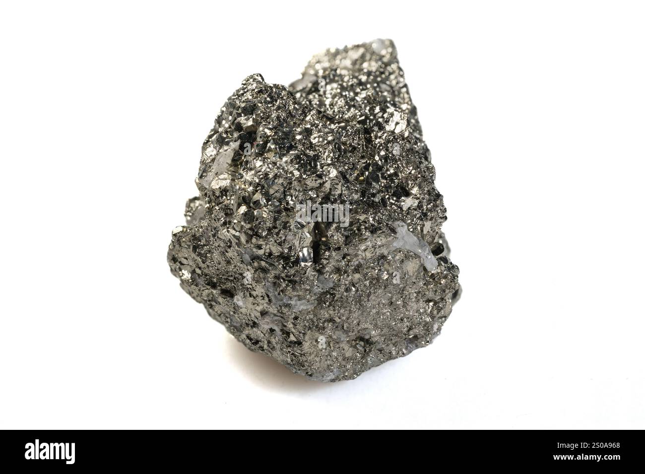 Stunning Natural Pyrite Crystal Cluster Displaying Metallic Luster and ...